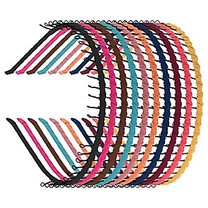 Zhanmai 10 Pieces Unisex Metal Hairband Teeth Comb Hair Hoop Headband Hair Accessories