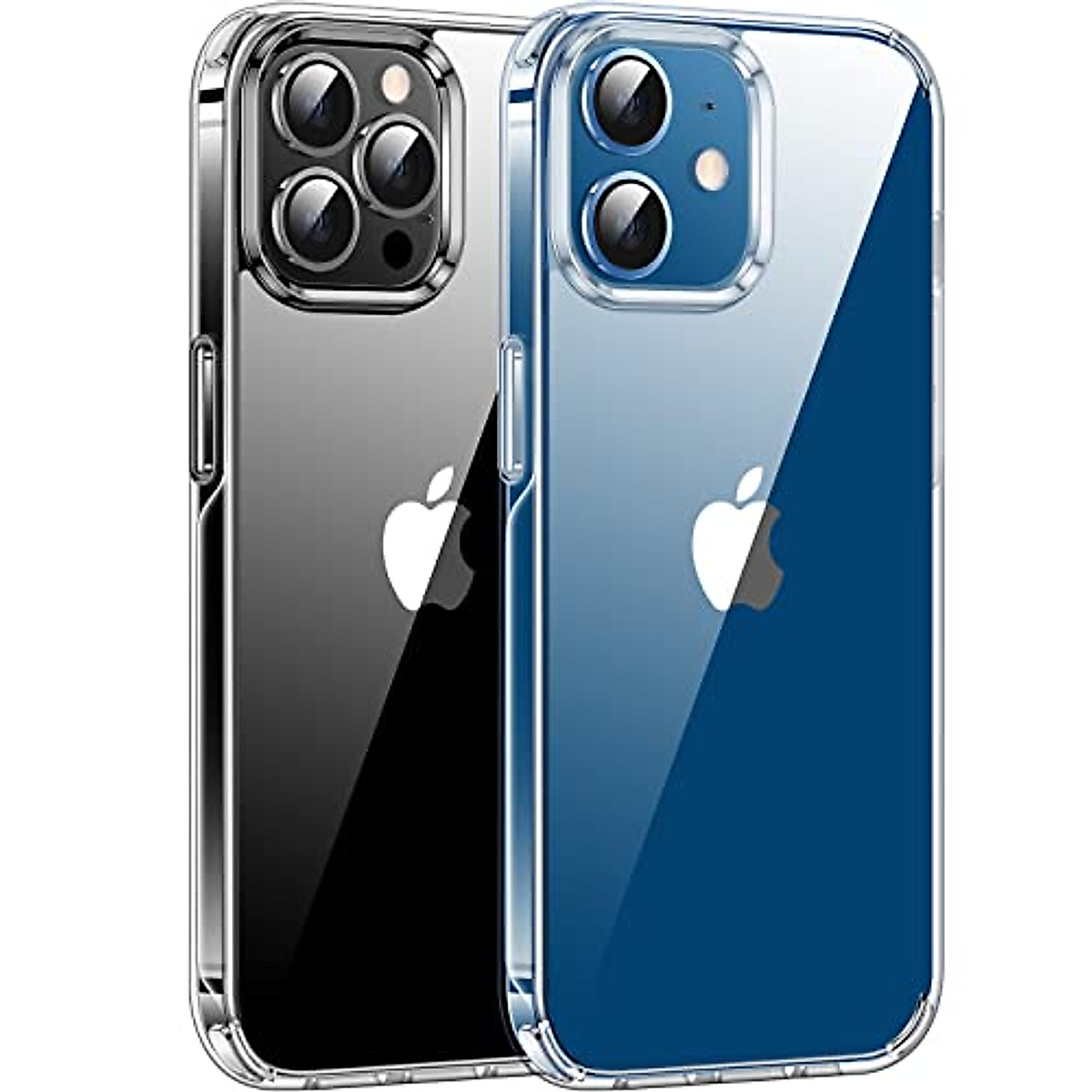 CASEKOO Crystal Clear for iPhone 12/12 Pro Case Not Yellowing Shockproof Protective Case Slim Thin Cover 6.1 inch Clear