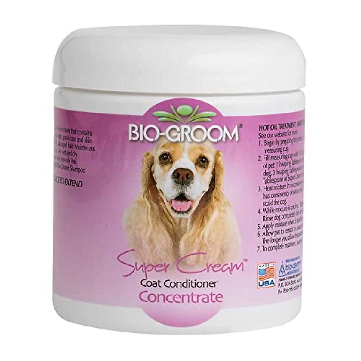 Bio-Groom Super Cream Pet Coat Conditioner, 8-Ounce