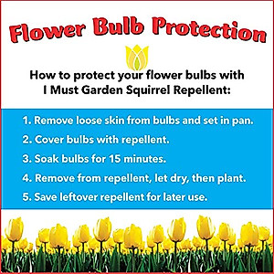 I Must Garden Squirrel Repellent: Protects Vehicles, Plants, Decking, & Furniture – Works on Chipmunks – 32oz Ready to Use
