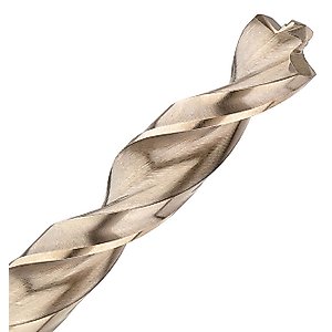 DEWALT DW1912 3/16-Inch Gold Ferrous Oxide Pilot Point Twist Drill Bit