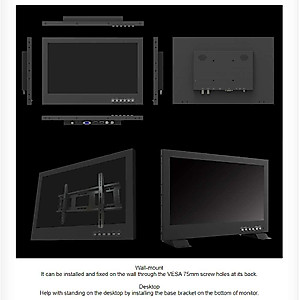 LILLIPUT 15.6" PVM150S 4K HDMI Input 3G-SDI in&Out 1920x1080, Full HD Resolution, 1000cd/m² high Brightness 1000:1 Contrast HDR Support HDR 10 Security Monitor for Full HD CCTV