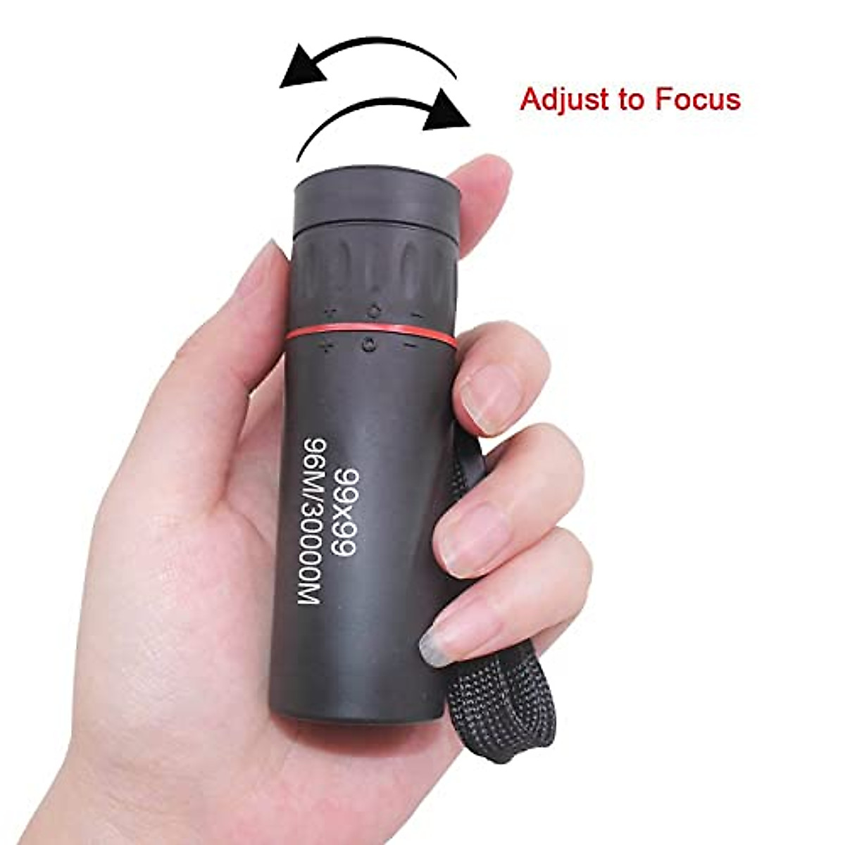 LIMENG Mini Telescope for Adults,99x99 HD Optical Focus Telescope Waterproof Mini Monocular Telescope for Sporting Events,Concerts,Camping Scope,Travelling,Black