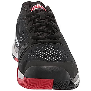 Wilson Men's Rush PRO 3.0 PB Pickleball Shoe, Black/White/Infrared, 10