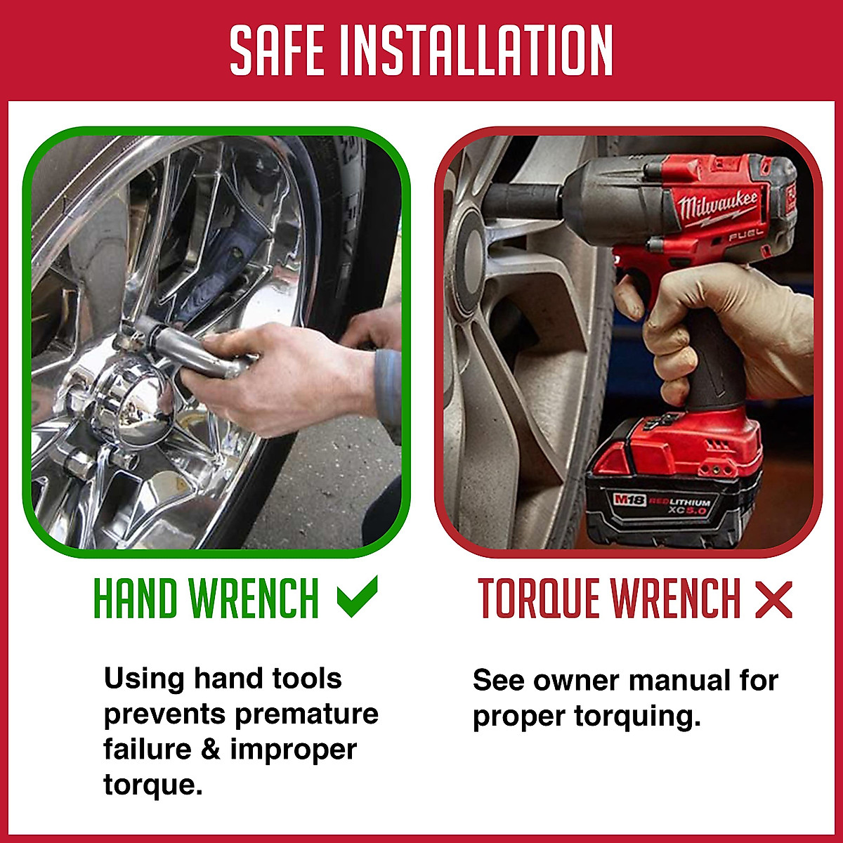 Wheel Accessories Parts 32 Pcs M14x1.5 14x1.5 Thread OEM Factory Style Lug Nuts 1.91" Long Chrome 13/16" 21mm Hex Hex Fits Ford 2017+ F-250 | 2017+ F-350 HCPZ-1012-B | HCPZ-1012-A |611-930