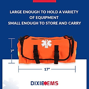 Dixie EMS First Responder On Call Trauma Bag W/Reflectors - Orange