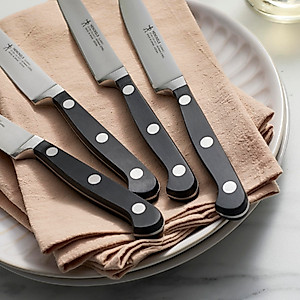 HENCKELS Classic Razor-Sharp Steak Knife 4 Piece Set, German Engineered Informed by 100+ Years of Mastery