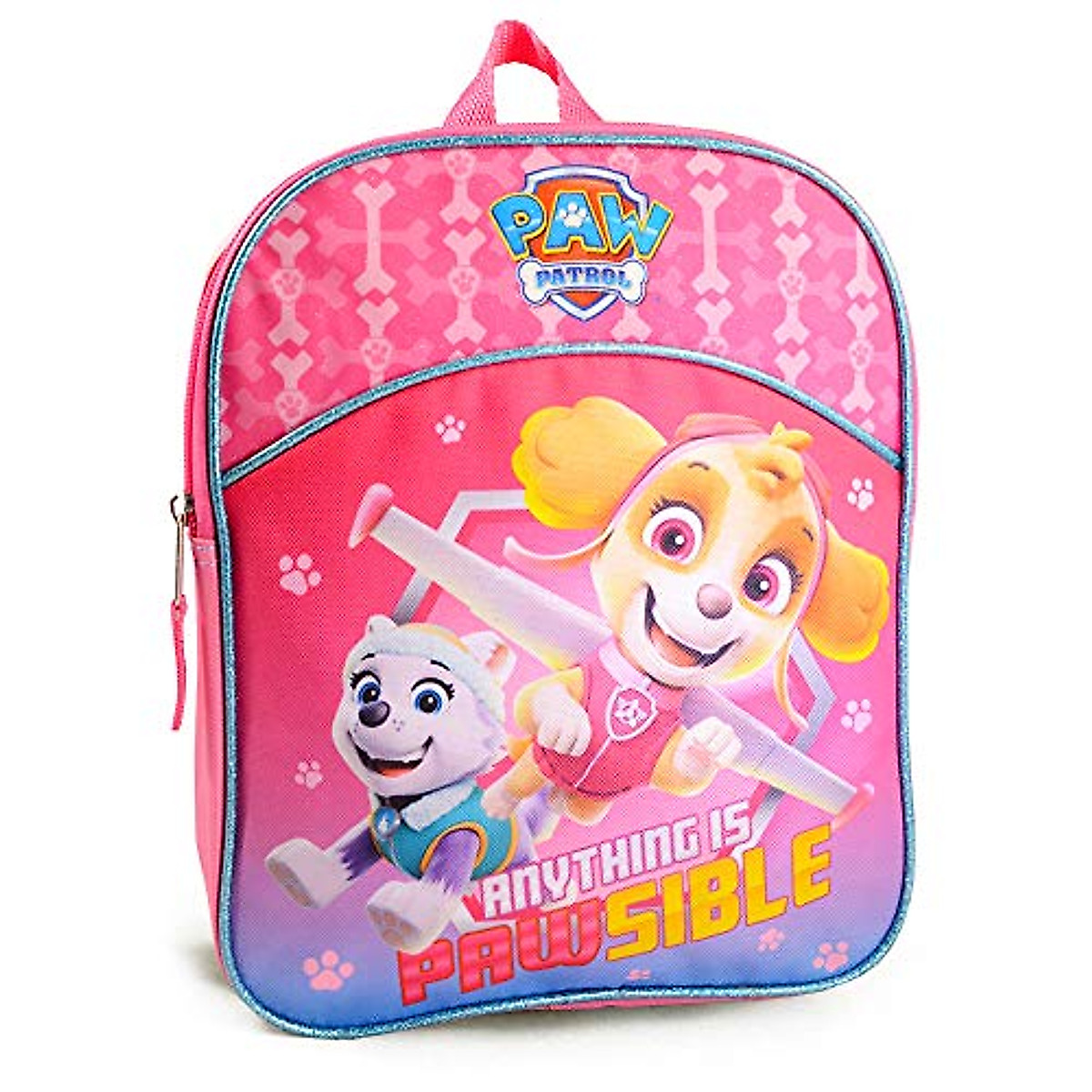 Paw Patrol 10" Mini Toddler Preschool Backpack Lunch Box (Includes Puzzle) with Stickers