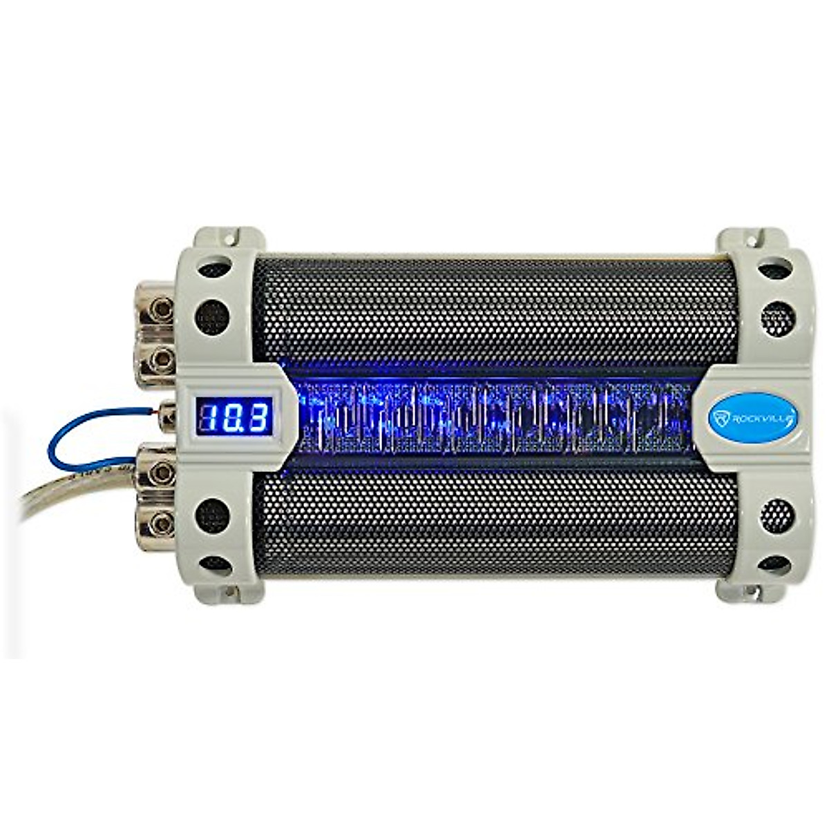 Rockville RFC50F 50 Farad Capacitor Blue Voltage Display