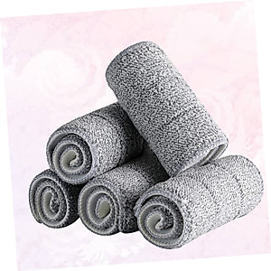 Hemoton 5Pcs Roller mop Head Microfiber mop Head mop Pads Refills Floor Cleaning Tool Foam mop Absorbent mop Head mop Replacement Heads Sponge mops Cleaning Utensils Absorb Water