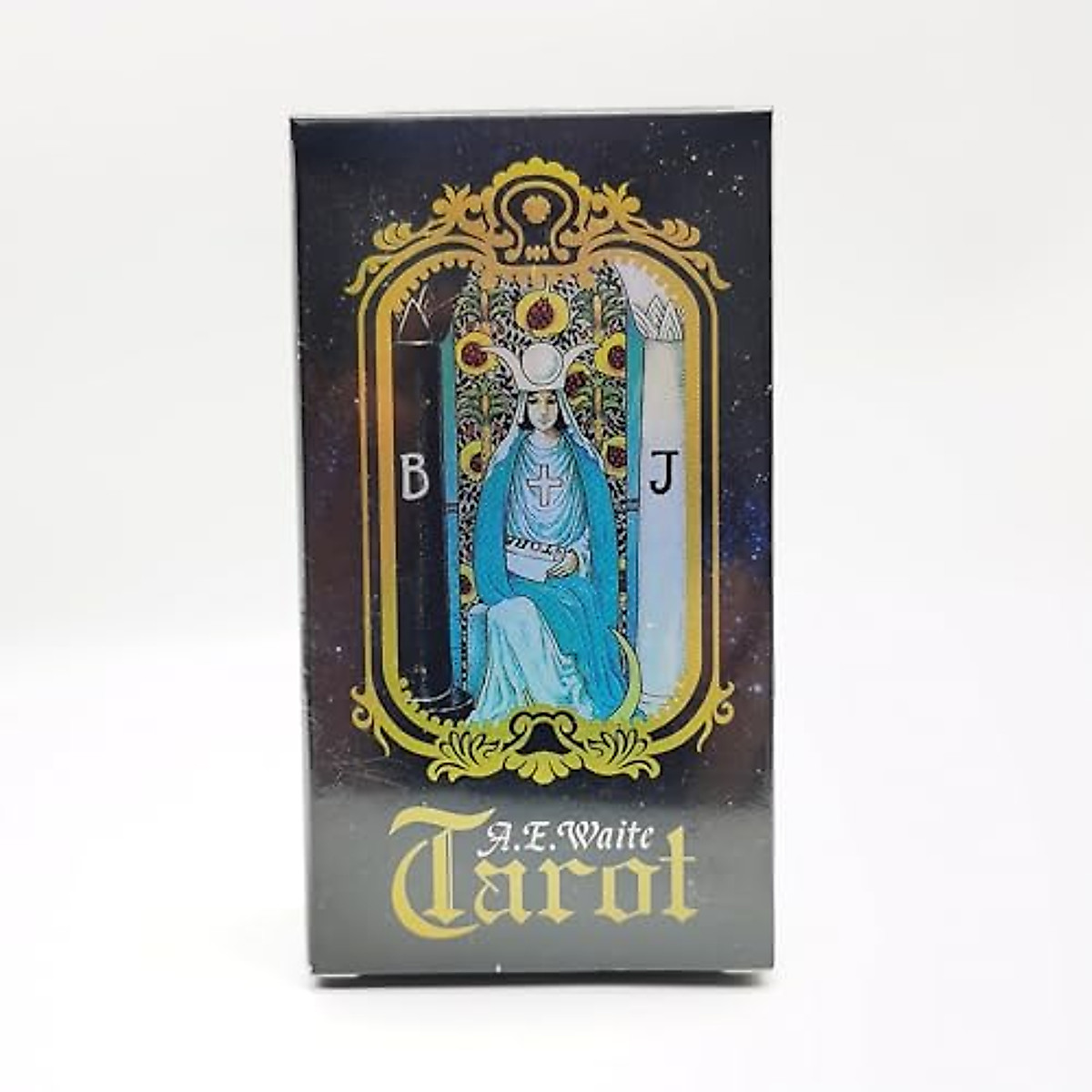 Smoostart 78 Tarot Cards with Guidebook, Holographic Tarot Cards Deck Future Telling Game with Colorful Box for Beginners and Professional Player