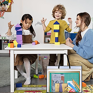 Opret 19x25 inch Art Portfolio Bags, Artwork Storage Case with Handle and Zipper Vinly Mesh Folder Organizers for Bulletin Boards, Scrapbooks, Keepsake and Poster Storage