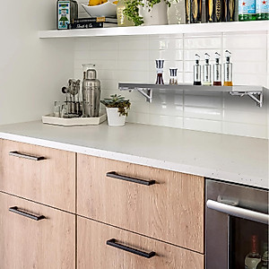 AshKiz Concession Shelf 48" L x 12" W, Foldable Concession Shelf, Folding Concession Shelf for Food Truck, Stainless Steel Drop Down Folding Serving Food Shelf Stand Serving for Concession Windows