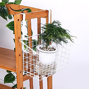 JIEQIJIAJU Over Cabinet Door Organizer for Cutting Boards, Steel Wire Kitchen Cabinet Organizer Holder Wall Door Hanging Storage Basket for Kitchen, Bathroom, Pantry, Under Sink Organization, (White)