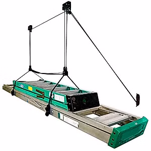 StoreYourBoard Ladder Ceiling Storage Hoist, Hi Lift Home and Garage Organizer Pulley Rack, Pro