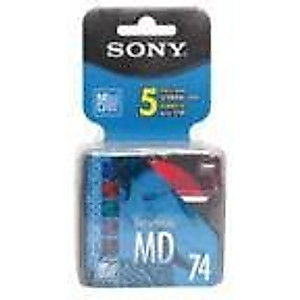 Sony Mini Disc with Storage Case, 5MDW74