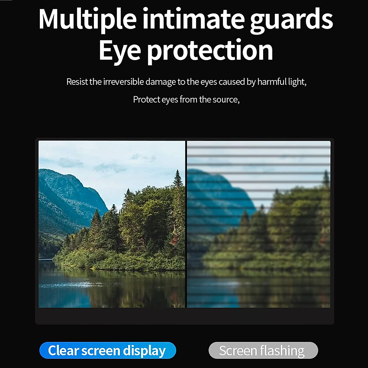 TOPINCN FHD Computer Display, 178 Degree Dual Speakers 14in IPS Portable Monitor 1920x1080 Resolution with Magnetic Cover for Mobile Phone (US Plug)