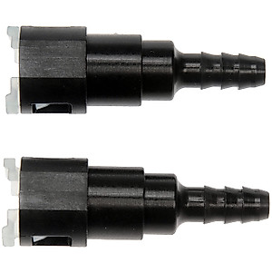 Dorman 800-085 Fuel Line Quick Connector That Adapts 3/8 In. Steel To 5/16 In. Nylon Tubing, 2 Pack