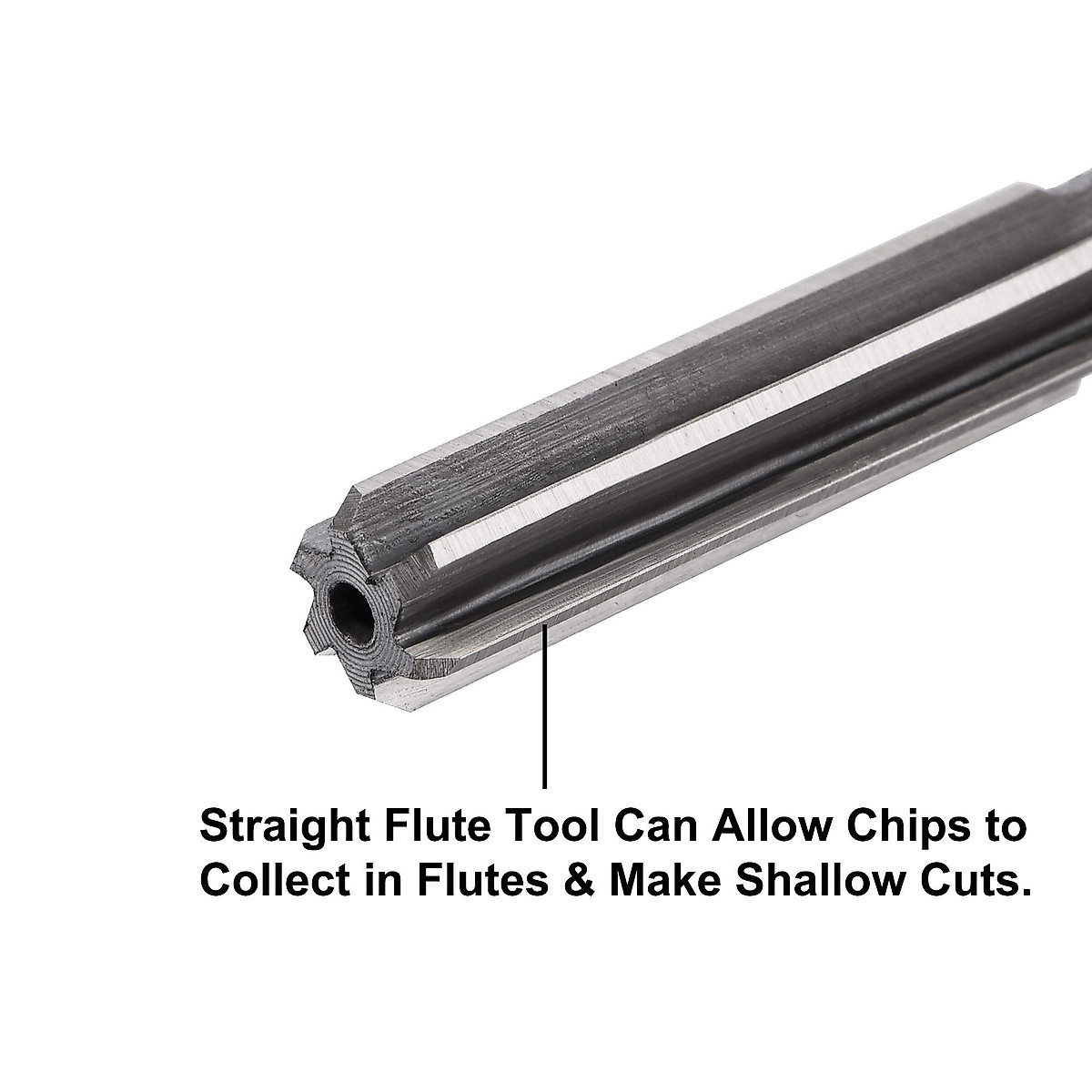 uxcell Chucking Reamer Set Lathe Machine Reamer Straight Flute Milling Cutter High Speed Steel H7 Tolerance (3mm 4mm 5mm 6mm 7mm 8mm 9mm 10mm 11mm 12mm) 10pcs