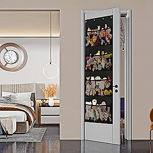 Over the Door Stuffed Animal Net, Stuff Animal Storage Ideas Hanging Stuffed Animal Storage Toys Hammock for Stuffed Animals, Kids Room Organizers and Storage for Plush Toys, Baby Supplies