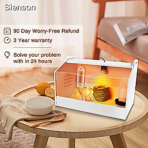Chick Brooder Brooding Box for Chicks/Parrot/Duckling/Kittens/Puppies, with Heating lamp, Glass Window,Brooder Brooder Box Warms up to 15 Chicks,High Temperature Resistant Brooder Box (ChickBrooder1)