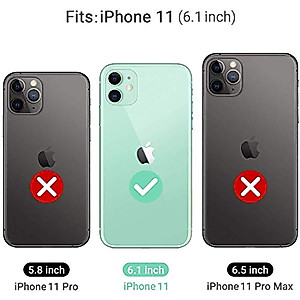 ULAK Clear Case Compatible with iPhone 11 6.1-Inch 2019, Transparent Thin Slim Protective Phone Cover