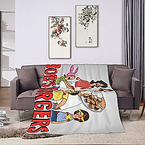 Yeshop Anime Fleece Throw Blanket Couch Sofa Soft Warm Flannel for Traveling Camping Home Bedding Living Room-60''x50''