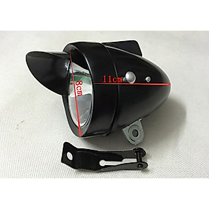 Cool Metal Shell Bright Classical Cool Bicycle Headlight Retro Vintage Bike LED Light Night Riding Safety Front Head Lamp Fog Headlamp