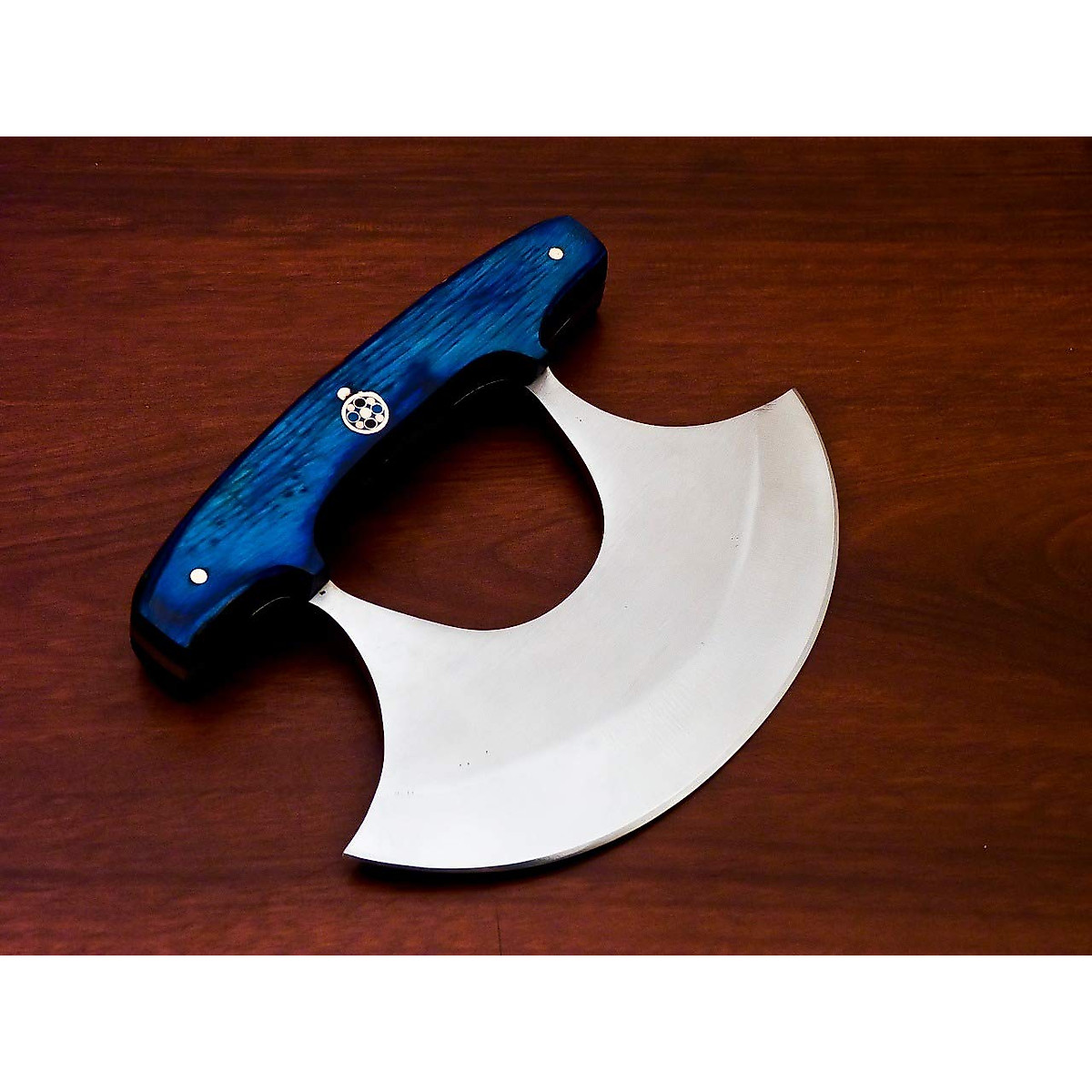 Handmade D2 Steel Chef Kitchen Ulu Knife Heavy Duty D2 Steel Comes With Leather Sheath Full Tang 1085