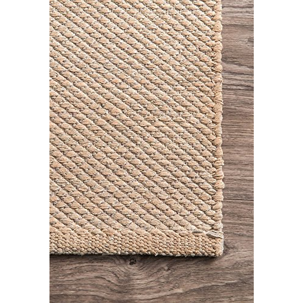 nuLOOM Alessi Solid Farmhouse Cotton Area Rug, 8' 6" x 11' 6", Beige