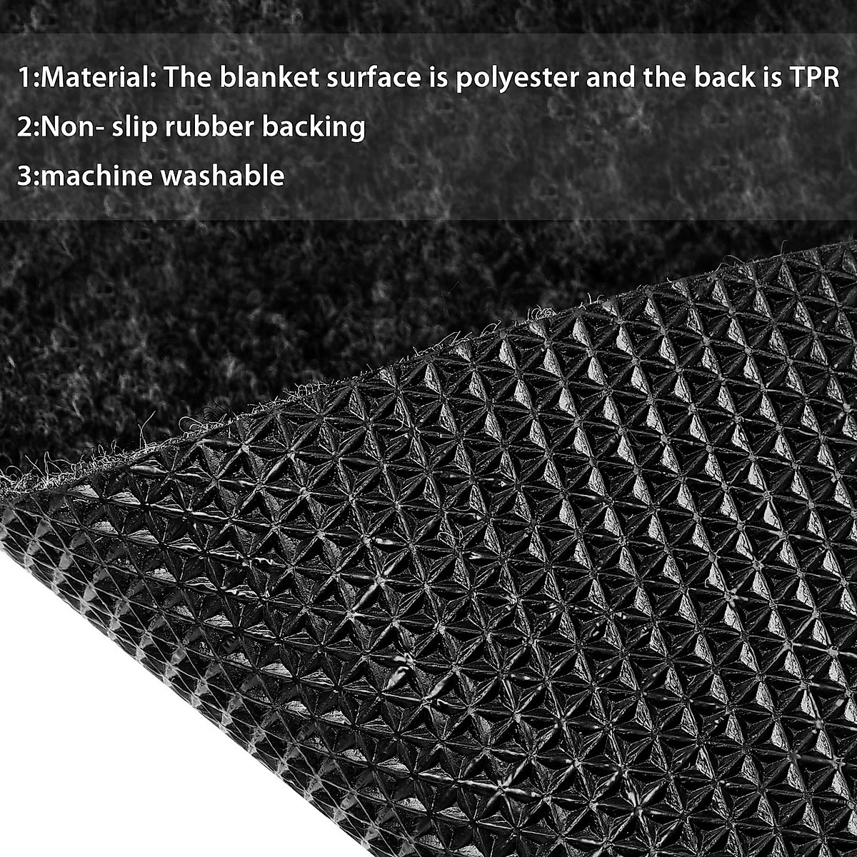 Nuanchu Commode Mats for Odor Eliminating Urinal Pee Pads Toilet Floor Mat Urine for Bathroom Restroom Floor, Black Gray(6 Pieces)