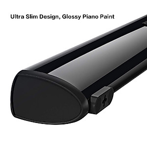 Saiyin Sound bar, Sound Bars for TV with Subwoofer, Soundbar Ultra Slim 17 Inch, 2.1 Channel TV Speakers Surround Sound System Optical//COXIAL/Bluetooth/AUX, Wall Mountable