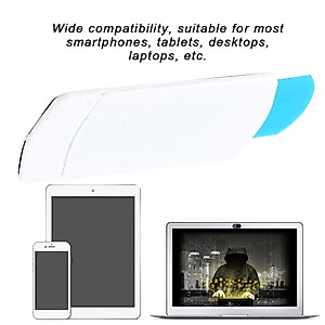 Webcam Cover Ultra Thin Plastic Lens Cap Cover Anti-hacker Privacy Security Suitable for Smartphones Tablets Desktops Laptops(white)
