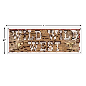 Beistle Wild Wild West Sign Banner Party Accessory