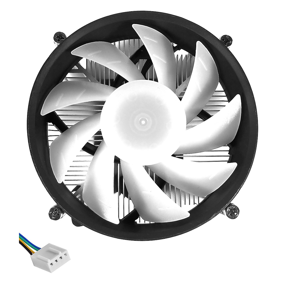 TRONWIRE TW-8 95W RGB LED CPU Cooler Aluminum Heatsink Copper Core Base 4-Pin PWM 92mm Fan Pre-Applied Thermal Paste for Intel Core i3 i5 i7 i9 Socket 1700 1200 1151 1150 1155 1156 Desktop PC