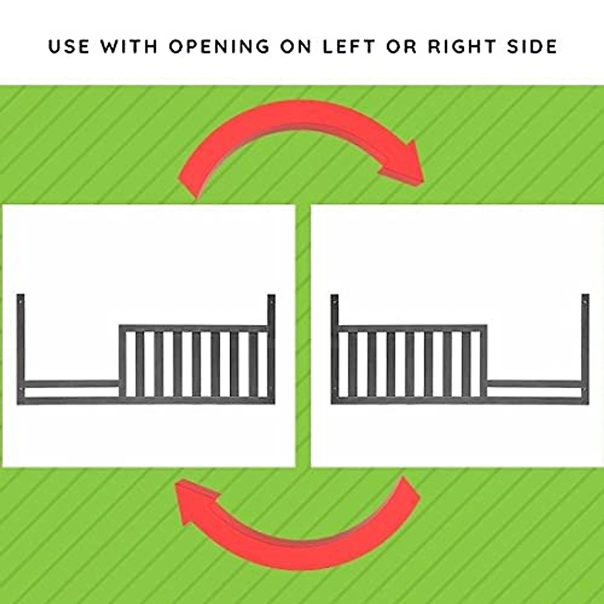 Toddler Bed Safety Guard Rail Conversion Kit 148 for Sorelle Cribs | See Description for List of Compatible Cribs (Espresso)