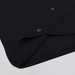 Baby Boys Girls Button-Down Cardigan Toddler Cotton Knit Sweater Black 90