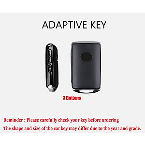 HIBEYO Leather Key Fob Cover 3 Buttons for Mazda 3 Alexa CX-30 CX-3 CX-5 CX-7 CX-9 CX-4 2020 2021 2022 Smart Remote Auto Key with Key Chains Accessories-Green