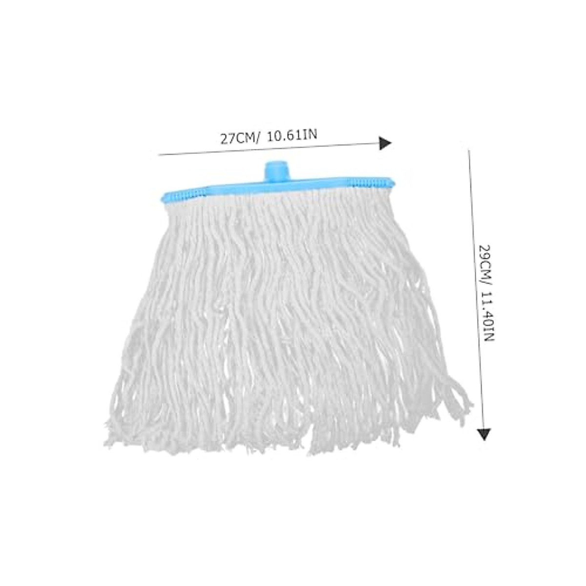 Beavorty Replaceable Mop Head Mop Heads Wet Mop Looped End Rope Mop Head Commercial Mop Heads Industrial Mop Heads Mop Floor Cleaner Pad Mop Refill Replacement Mop Pads Cotton