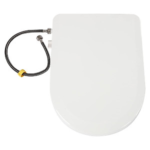 Bidet Toilet Seat, Non-Electric Bidet Toilet Seat with Dual Nozzle System & Hose, Bidet Toilet Seat with Self Cleaning Dual Nozzles for Existing Toilets