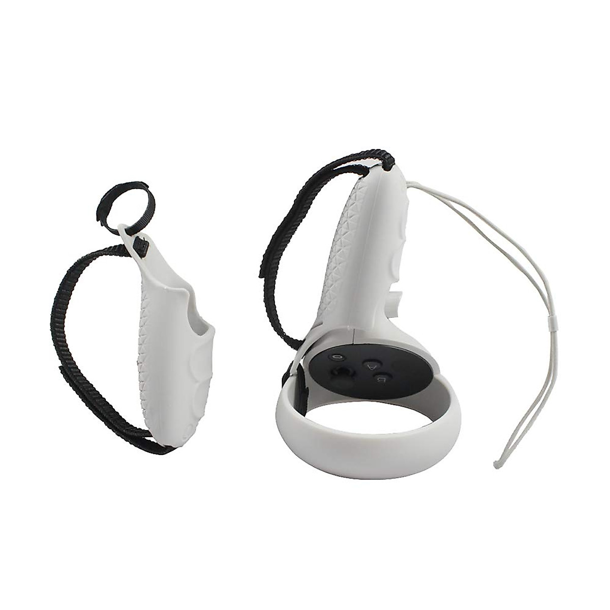 MOVKZACV Touch Controller Grip Cover for Oculus quest 2 with Hand Strap Magic Sticks Joystick Cap Handle Protective Sleeve for VR Touch Controller