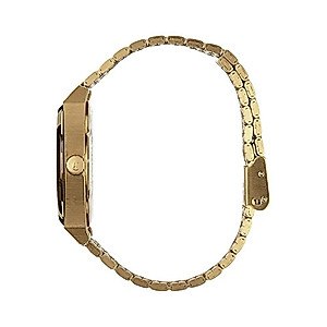 NIXON Time Teller A045 - All Gold / Gold - 100m Water Resistant Men's Analog Fashion Watch (37mm Watch Face, 19.5mm-18mm Stainless Steel Band)