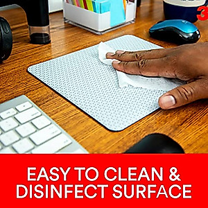 3M Precise Mouse Pad with Repositionable Adhesive Back, Enhances the Precision of Optical Mice at Fast Speeds, 8.5" x 7", Bitmap (MP200PS)