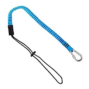 Palmer Safety Tool Lanyard w/Single Carabiner & Adjustable Loop End, Maximum Strength 7KG / 15.0lbs, 52" Total Length, Aluminum Screw Lock Carabiner T2203 (1-Pack)