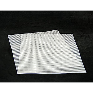 US Made 2 Plastic Drainage Mesh/Screen/Net for Potted Plants, Bonsai Pot & Home Garden Planter - 10.5"x 13.5" White