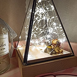 AFSEMOS Solar String Lights Outdoor, 2 Pack 200 LED 66 FT Solar Christmas Lights Outdoor Waterproof, 8 Modes Copper Wire Solar Fairy Lights for Xmas,Patio,Garden,Party Decorations(White Light)