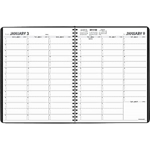 2022 Weekly Appointment Book & Planner by AT-A-GLANCE, 8-1/4" x 11", Large, Black (7095005)