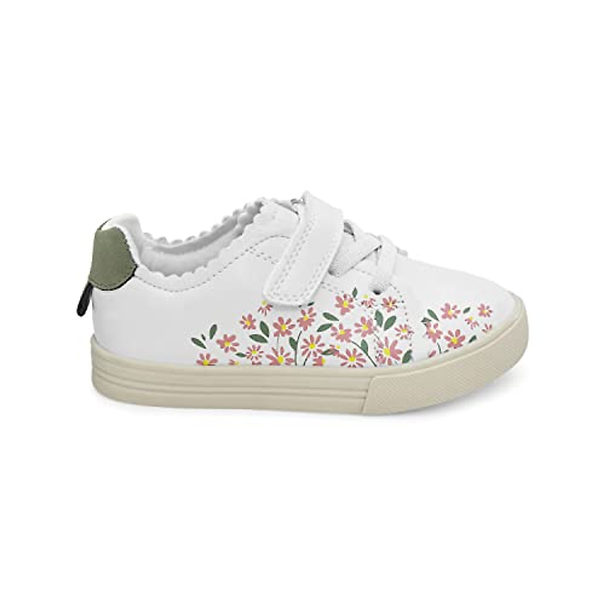 OshKosh B'Gosh Girls Sweetie Sneaker, White/Multi, 4 Toddler