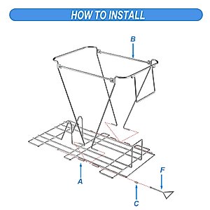 ROOMTEC Pull Out Trash Can Organizer for Under Kitchen Cabinets, 35 Qt Kitchen Cabinet Trash Can Drawer Slide Out, 12 Gal Sliding Garbage Can Under Counter (Trash Can Not Included)