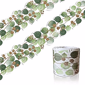 36ft Eucalyptus Boho Border Trim Decor Tropical Leaves Greenery Bulletin Board Borders Wall Decals for Classroom Back to School Decorations